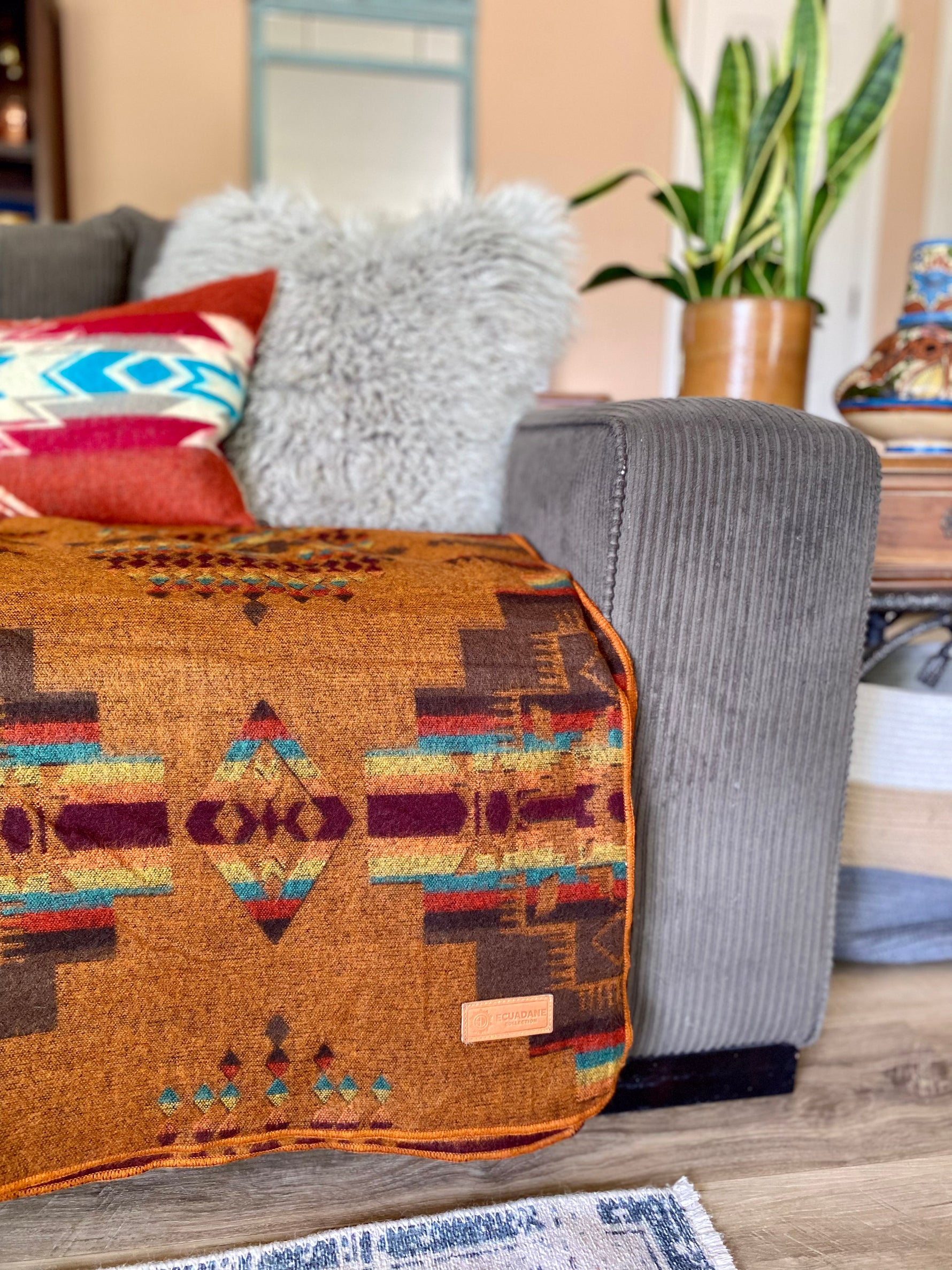 Artisan-Made Queen-Sized Blanket - Andes Mountain | Shop Blankets