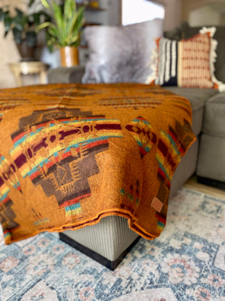 Artisan-Made Queen-Sized Blanket - Andes Mountain | Shop Blankets