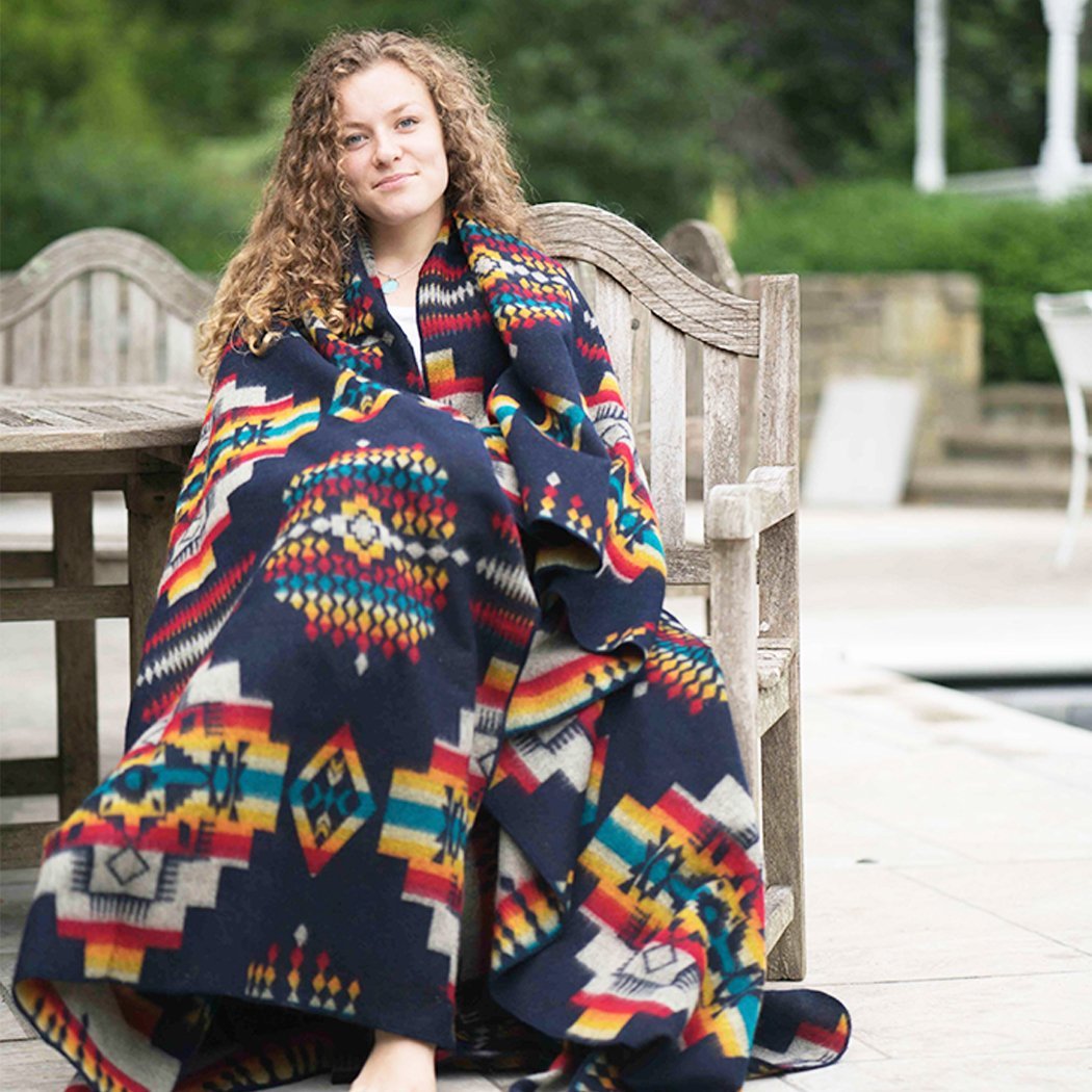 Artisan-Made Queen-Sized Blanket - Andes Midnight | Shop Blankets