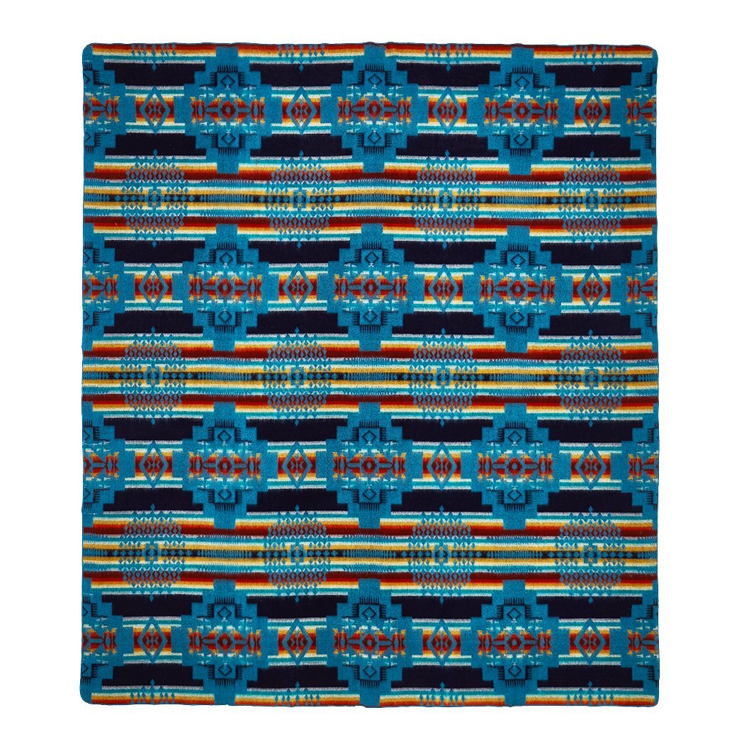 Artisan-Made Southwestern Queen-Sized Blanket - Andes Ocean | Shop Blankets