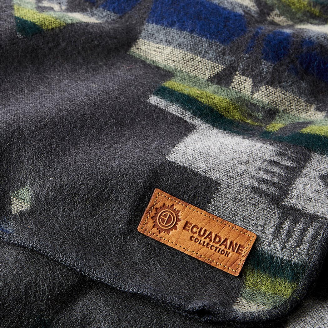 Artisan-Made Southwestern Queen-Sized Blanket - Andes Storm | Shop Blankets