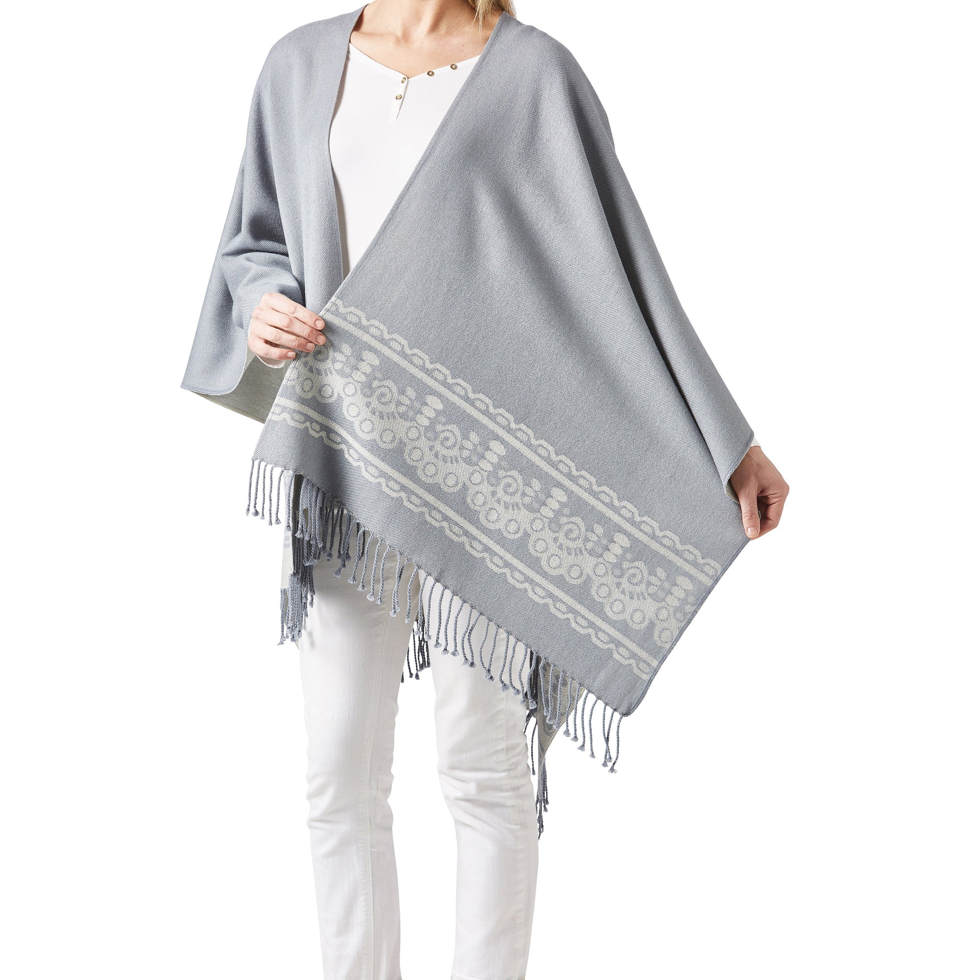 Women's Steel Shawl Ecuadorian Artisan-Made | Shop Apparel & Accessories